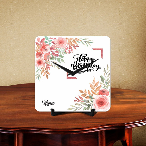 Send Happy Birthday Name Desk Clock Online - GAL20-95296 | Giftalove