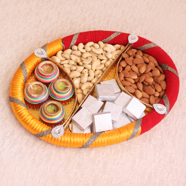 Send Festive Diwali Tray Online - DW19-93295 | Giftalove