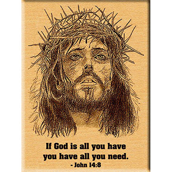 Send Jesus Christ Engraved Photo on Wood - Christmas Plaque Online ...