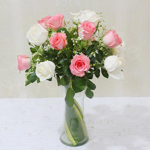 Send Elegant Rose Glass Vase Online - PGM18019MD18 | Giftalove