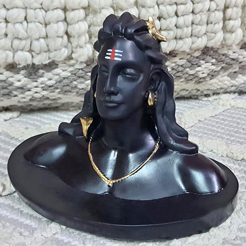 Send Black Adiyogi Idol for Home Decor Online - GAL23-110021 | Giftalove