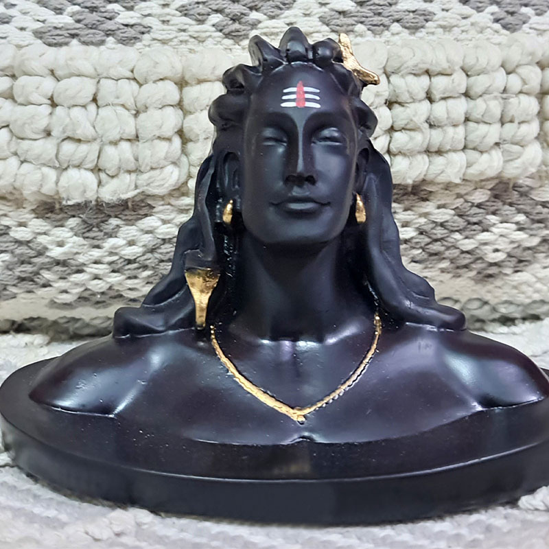 Send Black Adiyogi Idol for Home Decor Online - GAL23-110021 | Giftalove