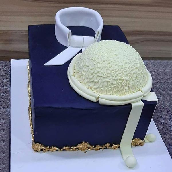 Send Black and White Advocate Cake Online - GAL21-96038 | Giftalove