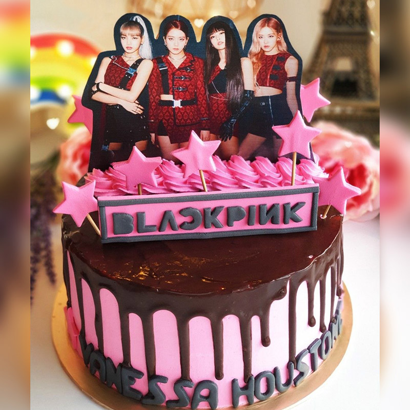 Send Choco N Strawberry Blackpink Fondant Cake Online Gal23 110650 Talove