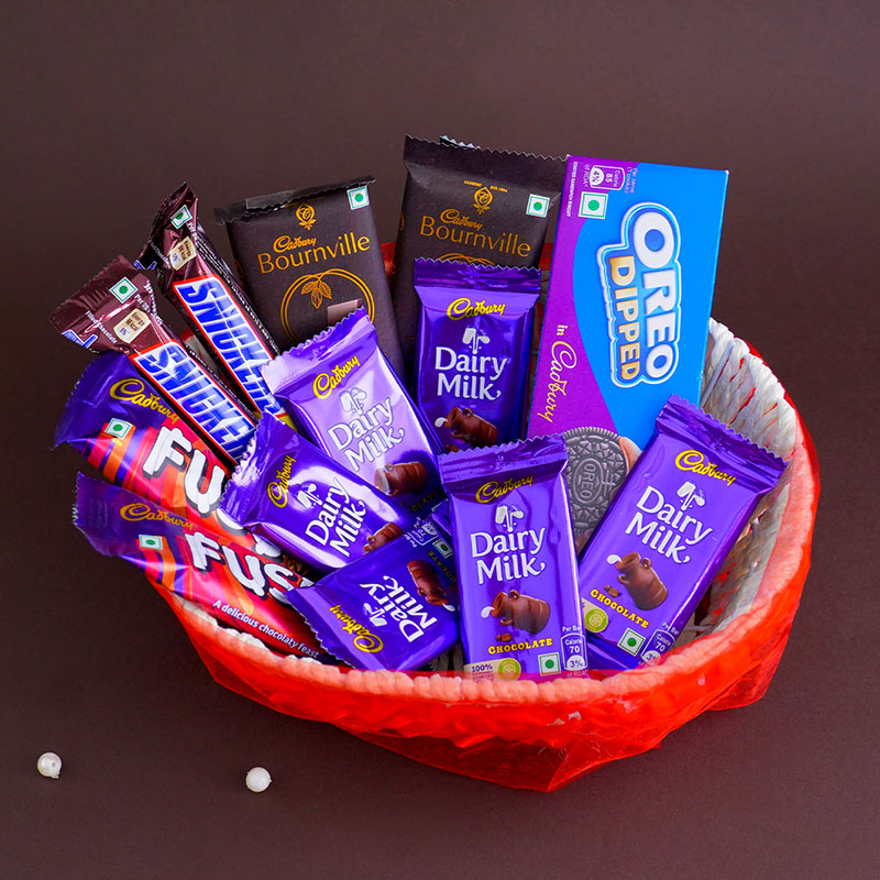 Send Dairy Milk N Bournville Chocolates Gift Hamper Online - GAL22 ...