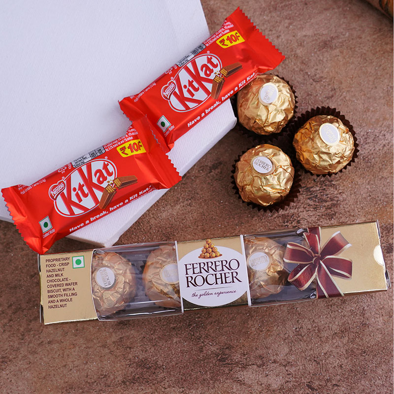 Send Ferrero Rocher N Kitkat Gift Pack Online - GAL22-108117 | Giftalove