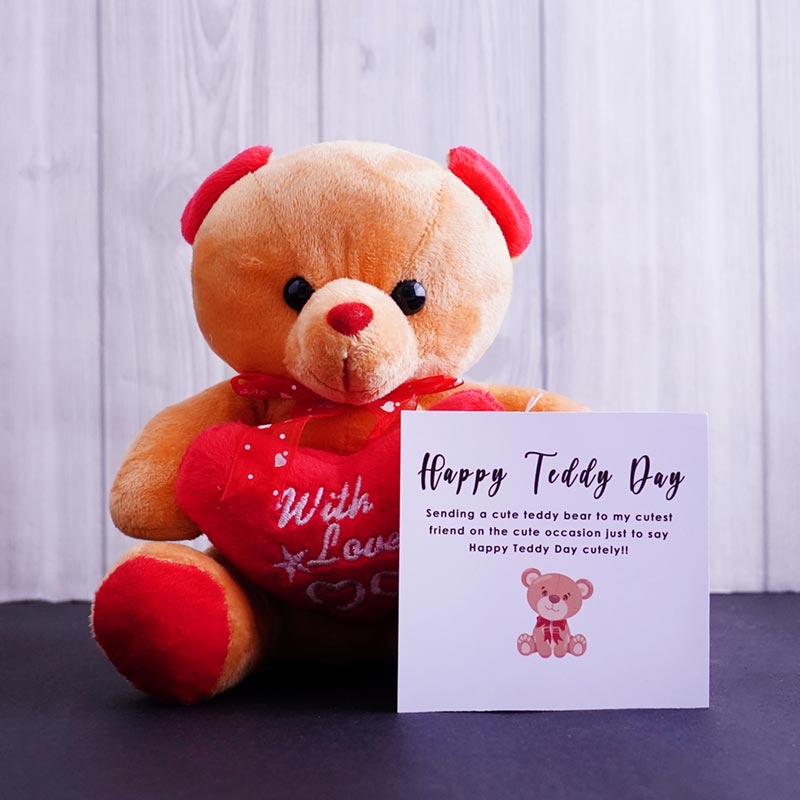 Send Happy Teddy Day Gift Combo Online - VL22-101215 | Giftalove