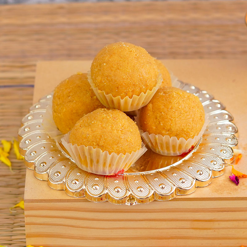 Send Eco Friendly Lord Ganesha Murti with Sweets Online - GAL22-108085 ...