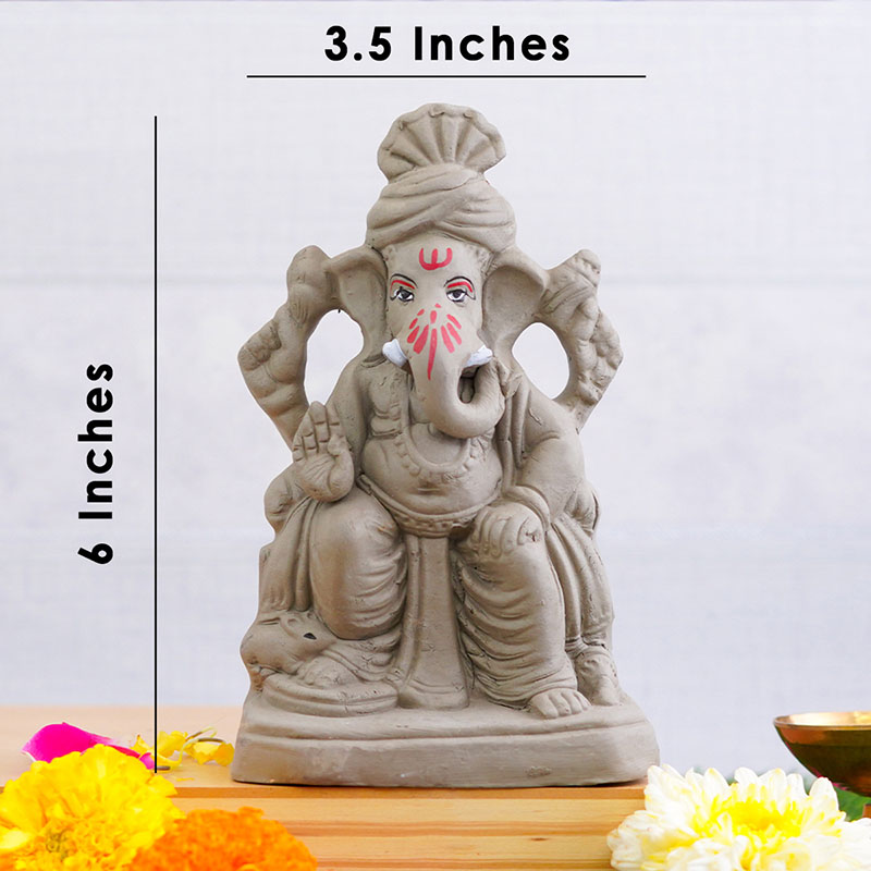 Send Eco Friendly Lord Ganesha Murti with Sweets Online - GAL22-108085 ...