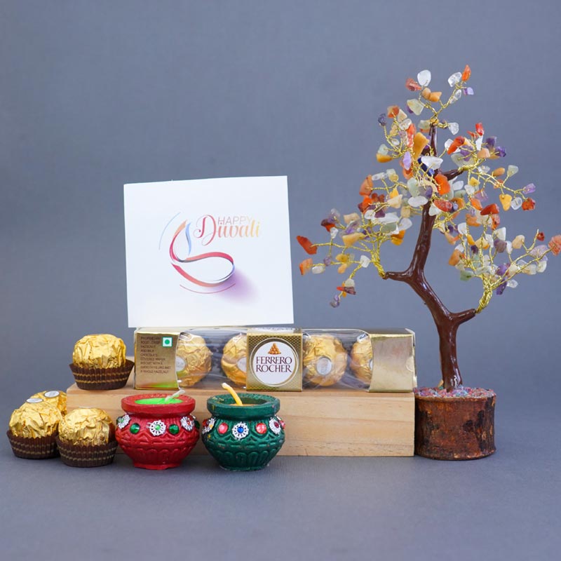 Send Mystic Wish Tree with Chocolates Gift Hamper Online - DW22-108407 ...