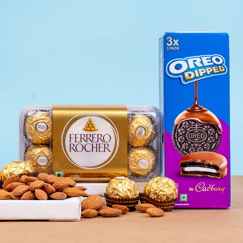 Send Oreo Dipped Chocolate with Ferrero Rocher Online - GAL23-111048 ...