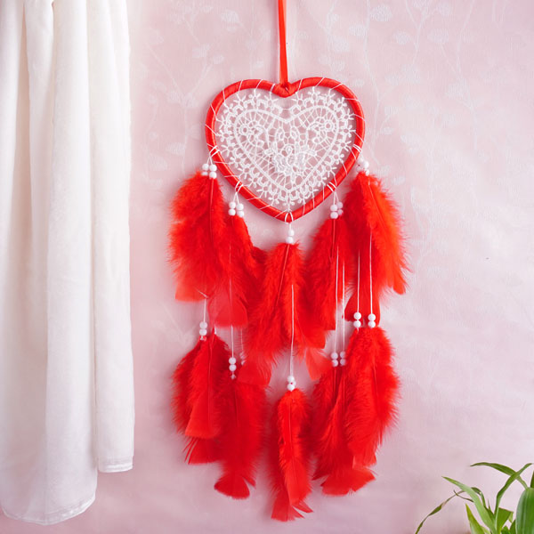 Send Red Heart Shaped Dream Catcher Online - GAL21-99541 | Giftalove