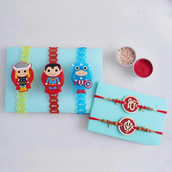 Send Sikh Rakhi and Kids Rakhi Set Online - RKH21-99029 | Giftalove