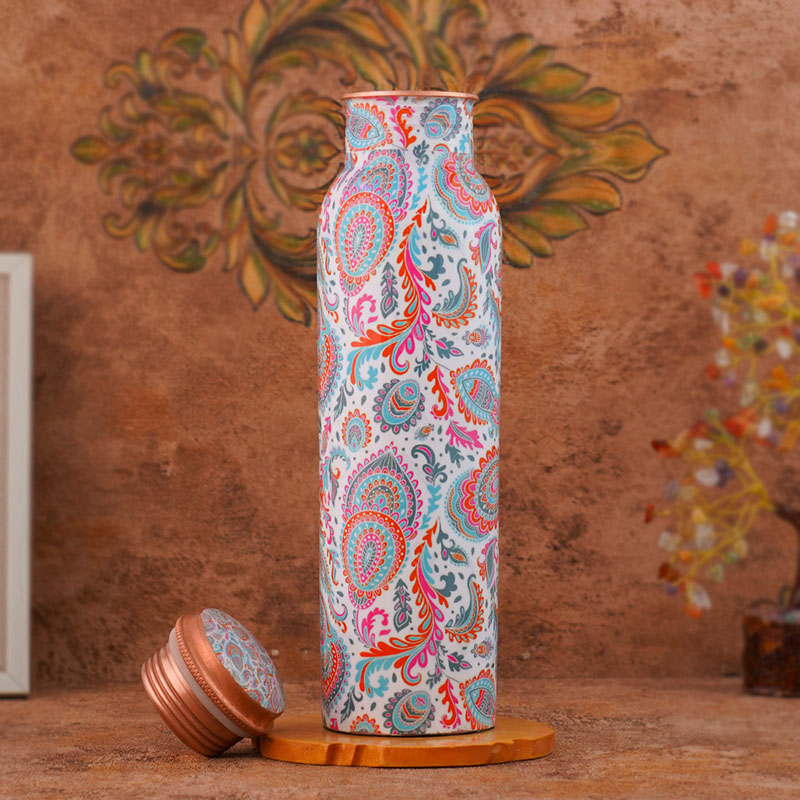 Send White Designer Copper Bottle Online - GAL23-110473 | Giftalove