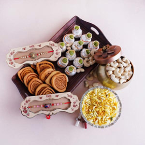 Rakhi With Sweets | Send Rakhi with Sweets Online - Giftalove