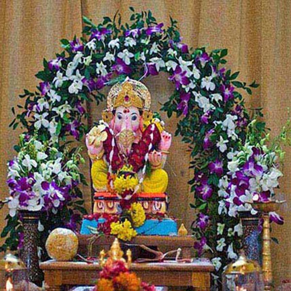 10 beautiful orchid flower decoration for ganpati at home ideas for a ...
